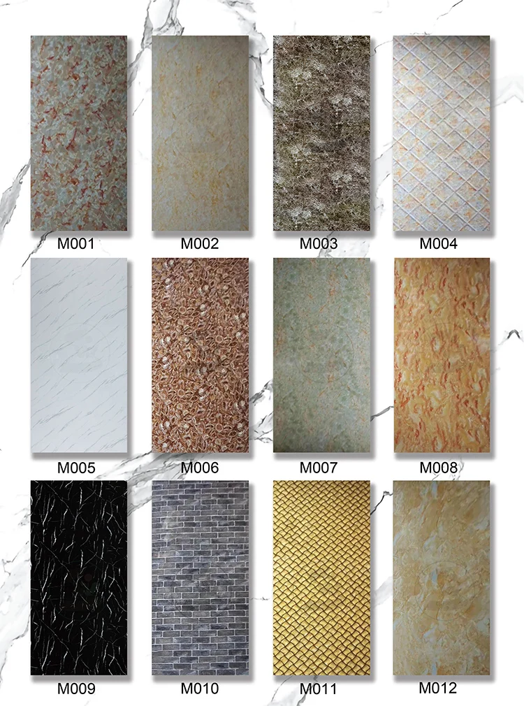 1220*2440mm 3mm Pvc Waterproof Material Pvc Uv Marble Sheet Poly Marble ...