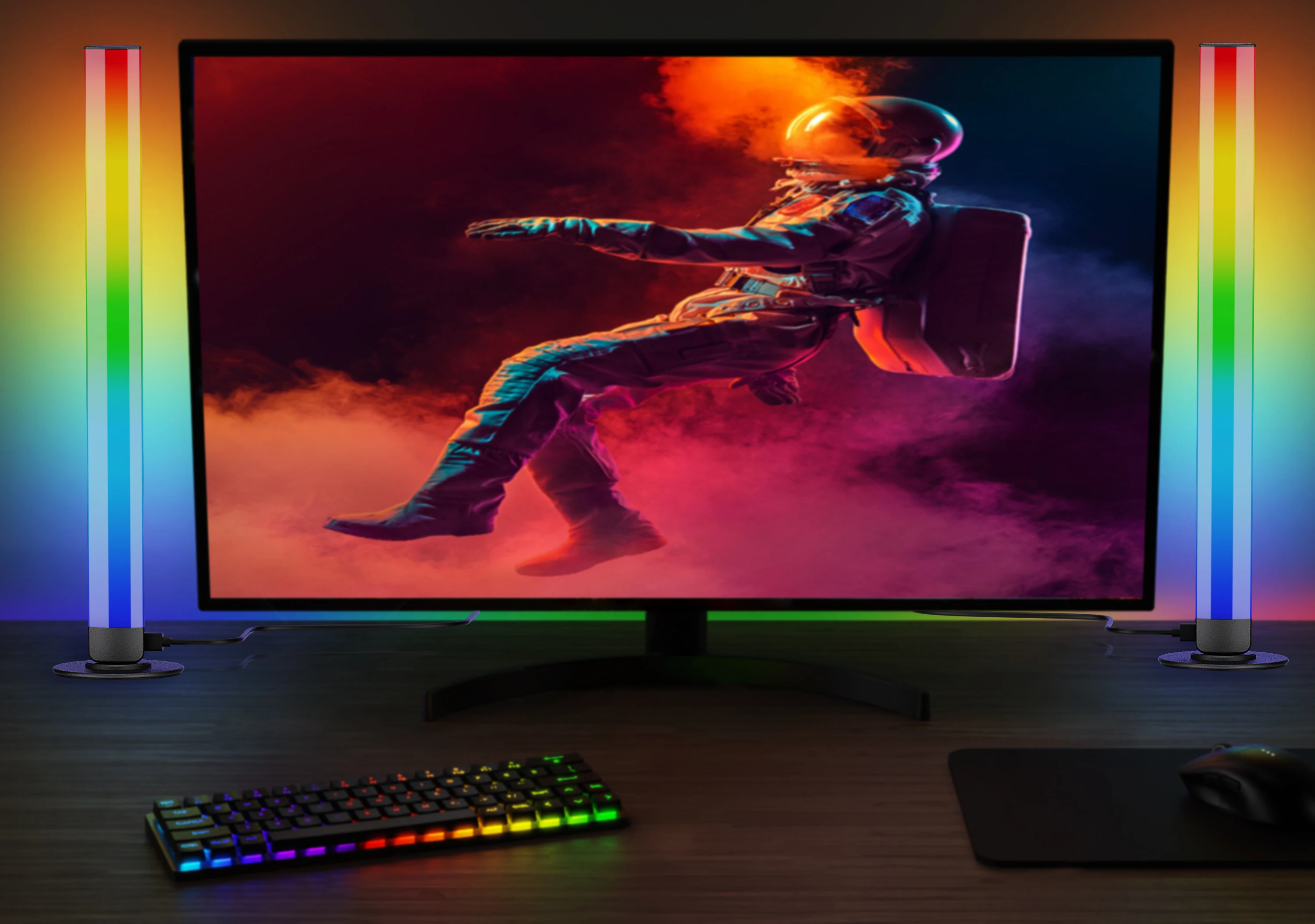 Indoor Ambient Backlight And Music Mode Intelligent Led Gaming Light ...