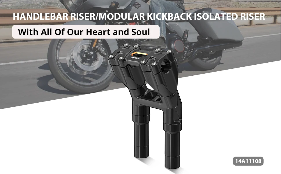 Nicecnc Handlebar Pull Back Clamp Pullback Risers For Harley Iron 1200 ...