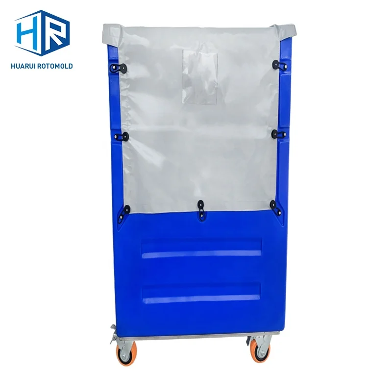 Rotational molding Hot sale type plastic linen delivery carts with ...