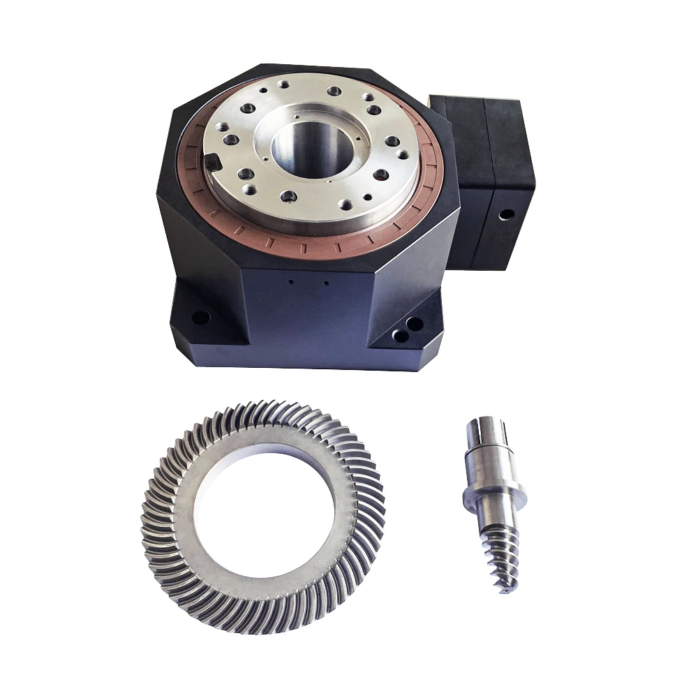 Heavy Duty Helical Spiral Gear Hollow Rotating Platform Speed Reduction ...