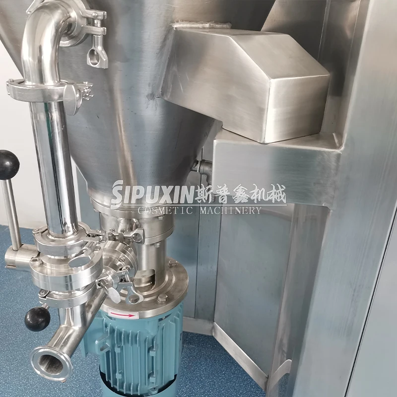 Spx Double Jacket Mixing Tank Agitator Heated Vacuum Homogenizer Mixer ...