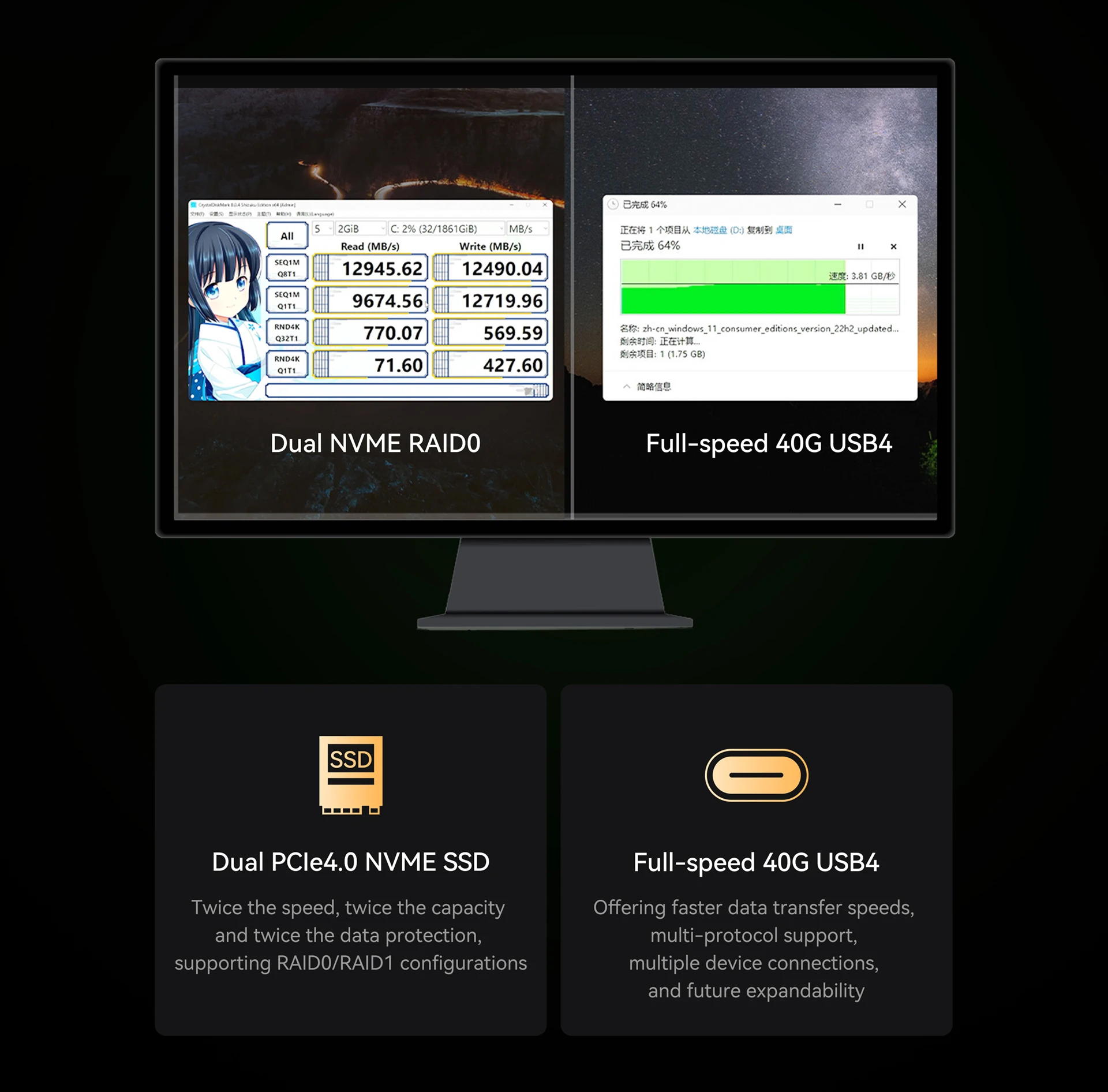 Minisforum Amd Mini Pc Gaming Um790 Pro R9 7940hs 2*ddr5 5600mhz Pcie4 ...