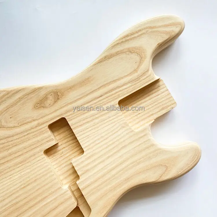 Unfinished Ash P Bass Guitar Body - Durable 4 String Electric Bass Body ...