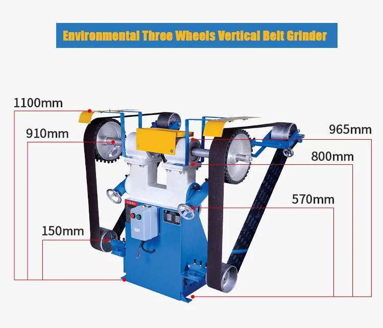 Manual Metal Sand Belt Sander Grinder Grinding Sanding And Polishing ...