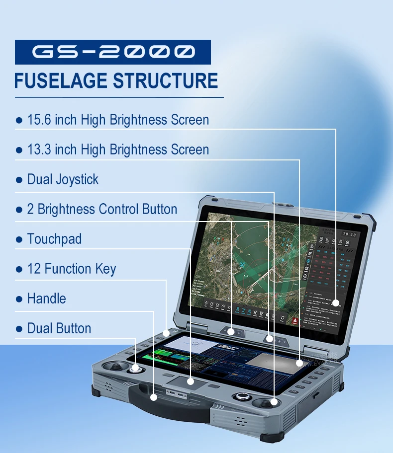 Long Range Remote Control UAV Drone Ground Control Station with Dual ...