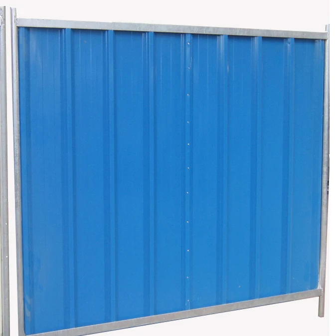 Multi-color Bond Corrugated Sheet Enclosure Temporary Steel Hoarding ...