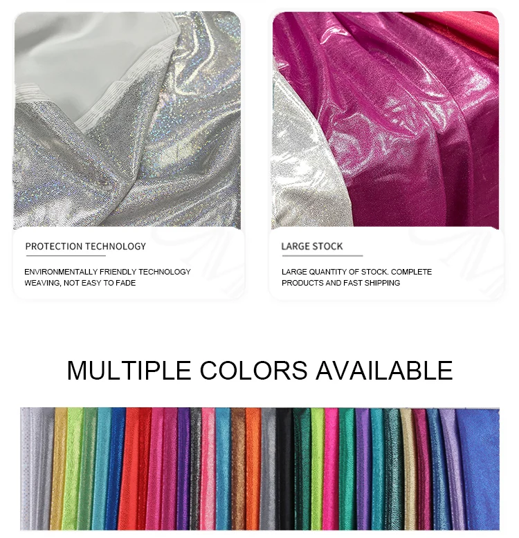 Wingtex 2022 No MOQ Foil Printing 200gsm Mystique Spandex Fabric for ...