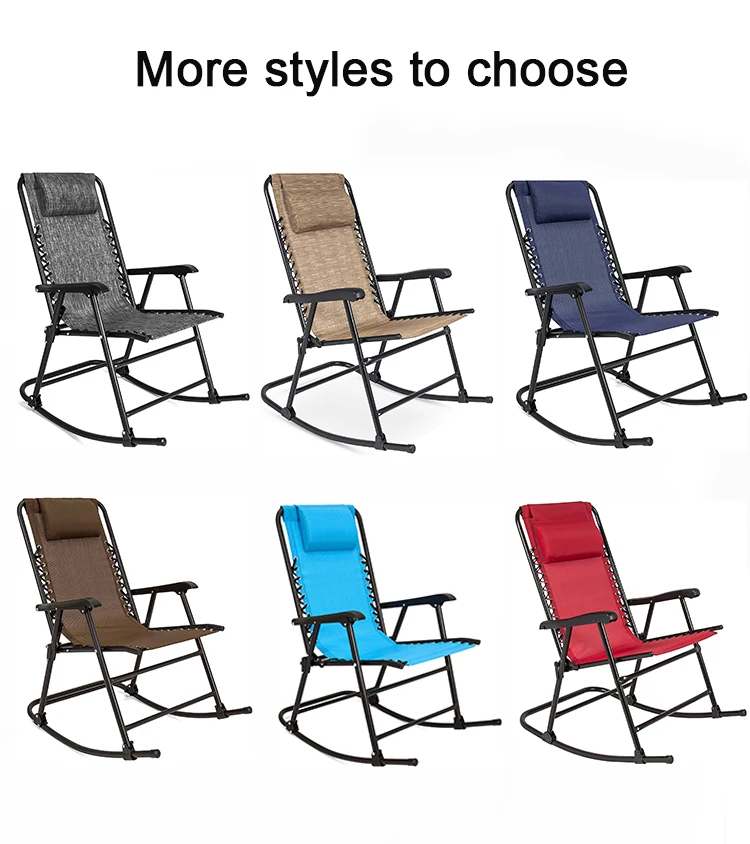 Alocs Outdoor Portable Folding Aluminum Collapsible High Back Patio ...