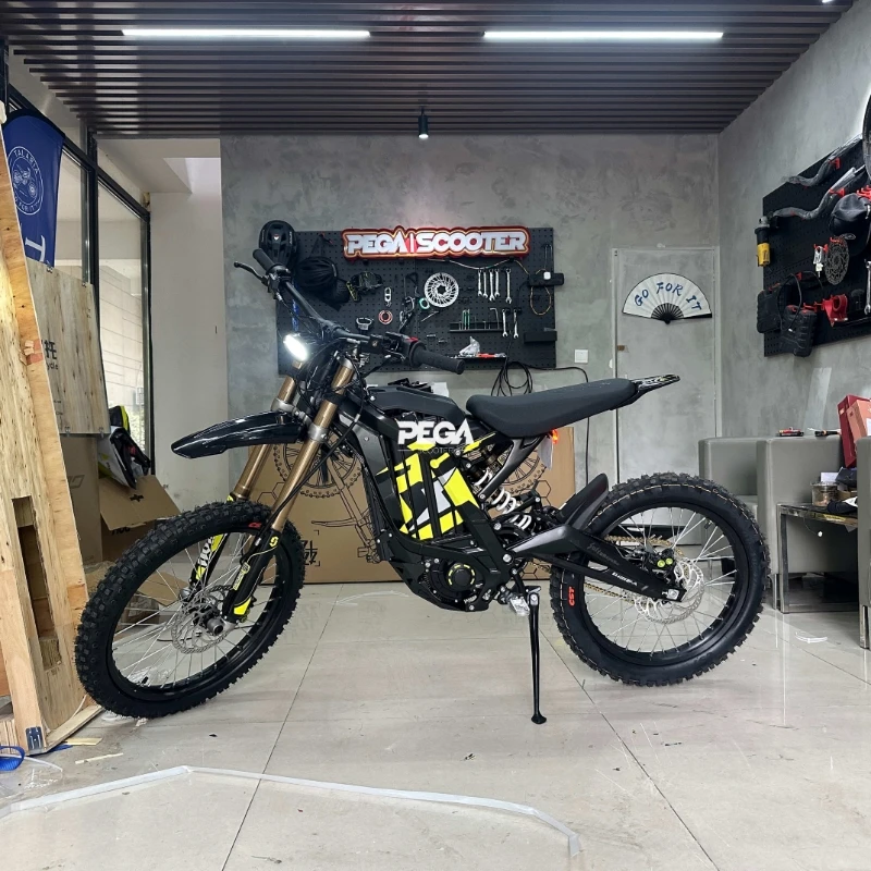 Surround Light Bee X 60v 8000w Electric Dirt Bike - 46.6 Miles Range