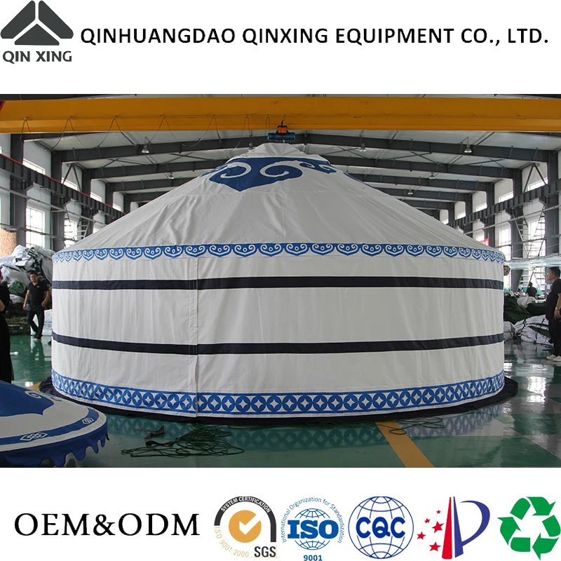 QX Hot Sale Luxury Steel Waterproof Dome Yurt Tent House