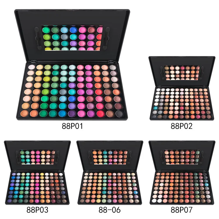 88 Colors Eyeshadow Palette Make Up Pallets Makeup Eye Shadow Vegan ...