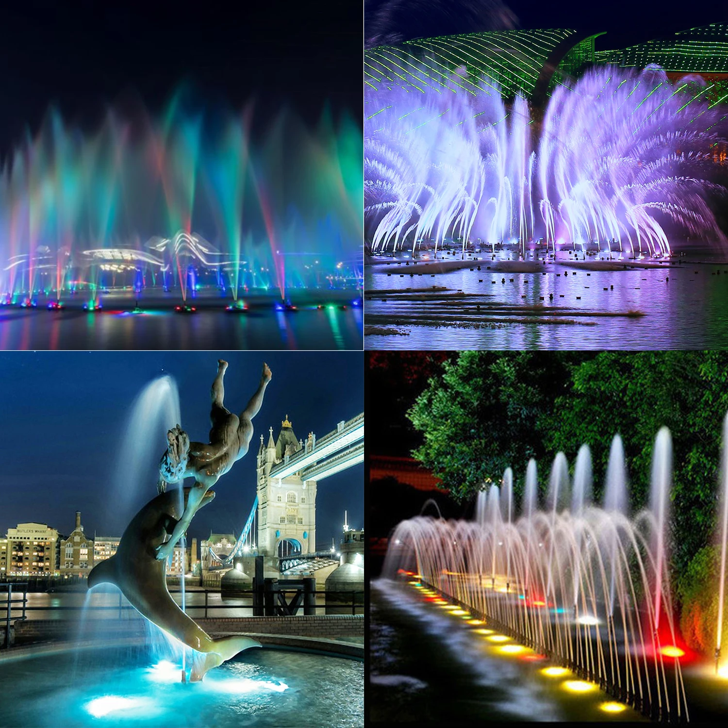 Stainless Steel Underwater Decor 12v 24v Colorful Rgb Dmx Led Ring ...