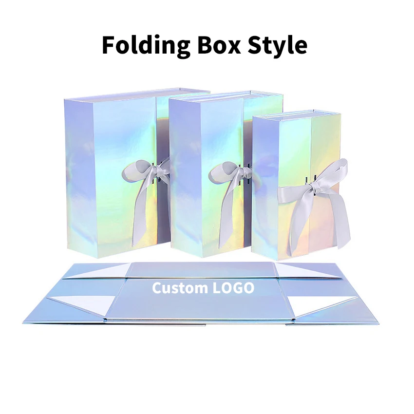 [Hot Sales] Custom Logo Shiny Color Holographic Box Folding Mailer ...