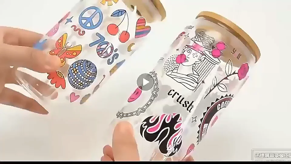 Custom Wholesale Ready To Transfer Uv Dtf Cup Wrap Vinyl Transfers ...