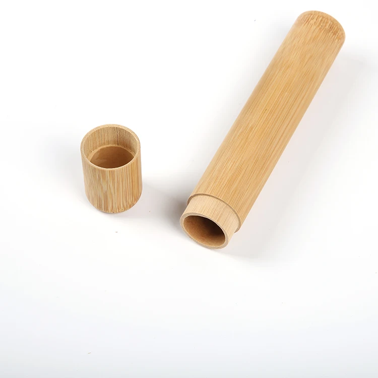 Eco-friendly Natural Bamboo Tubes Packaging Bamboo Toothbrush Holder ...