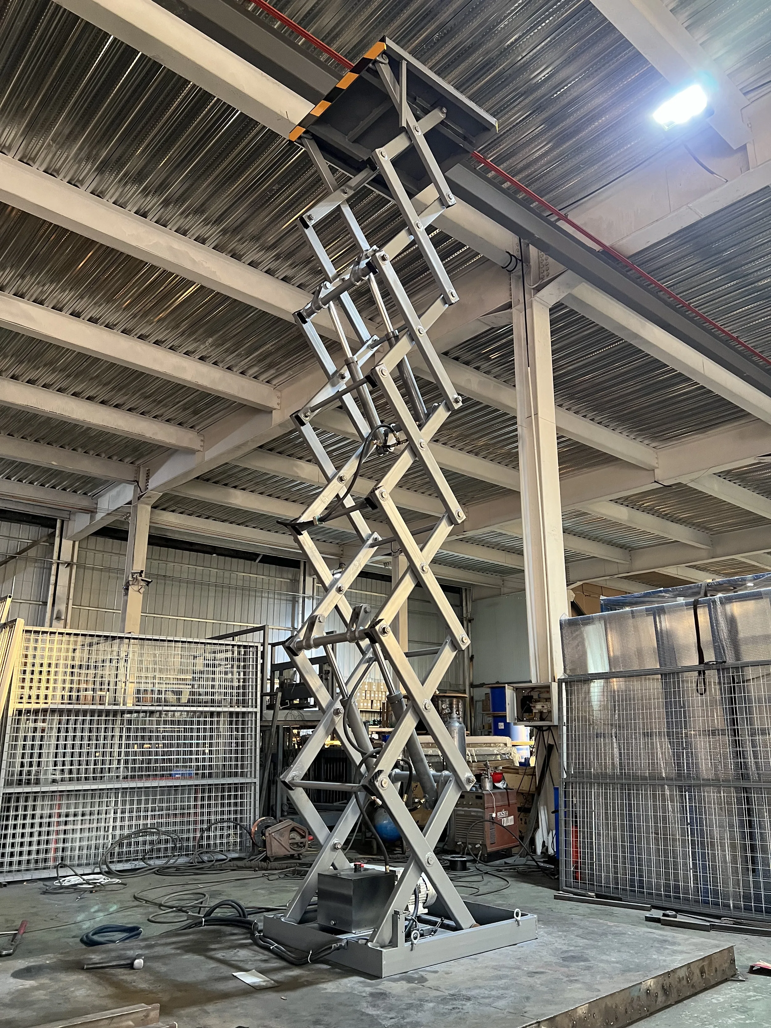 Manual Hydraulic Fixed Pallet Scissor Motor Scaffolding