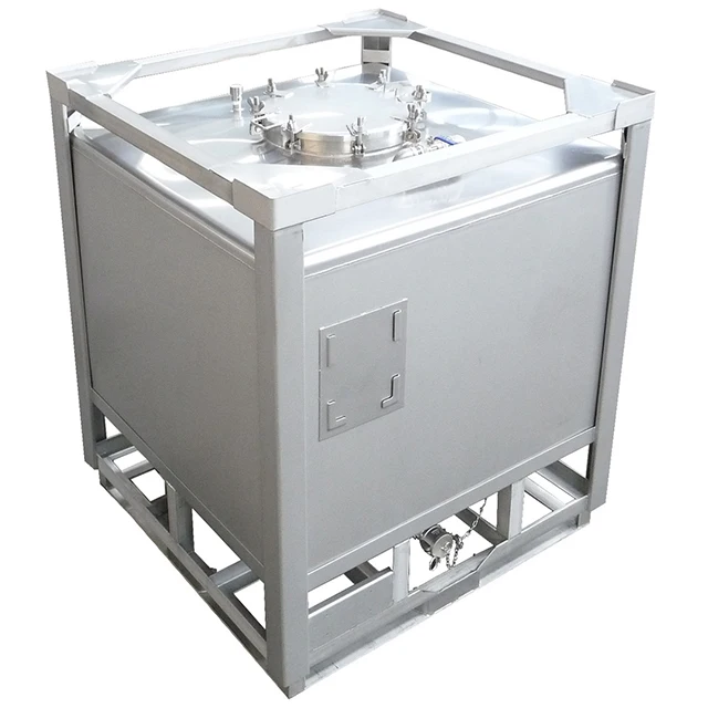 Customizable Stainless Steel Folding IBC Tank Transport Vessels Secure ...