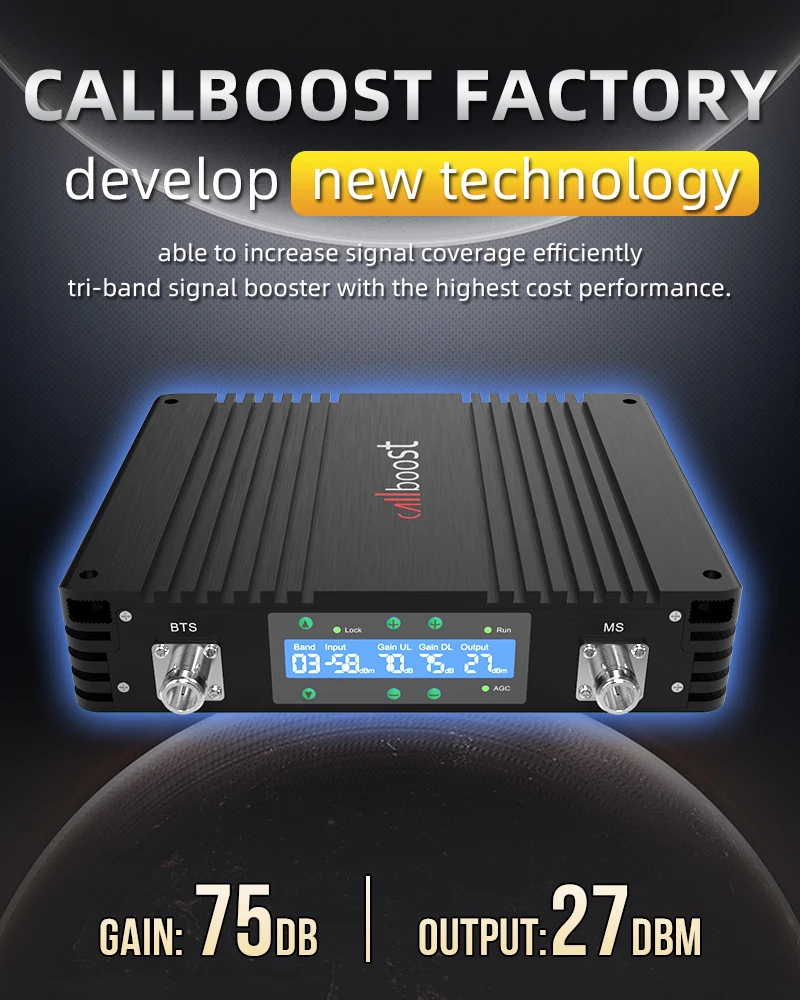 75db GSM Signal Booster - Enhance 2G, 3G, 4G, 5G Coverage