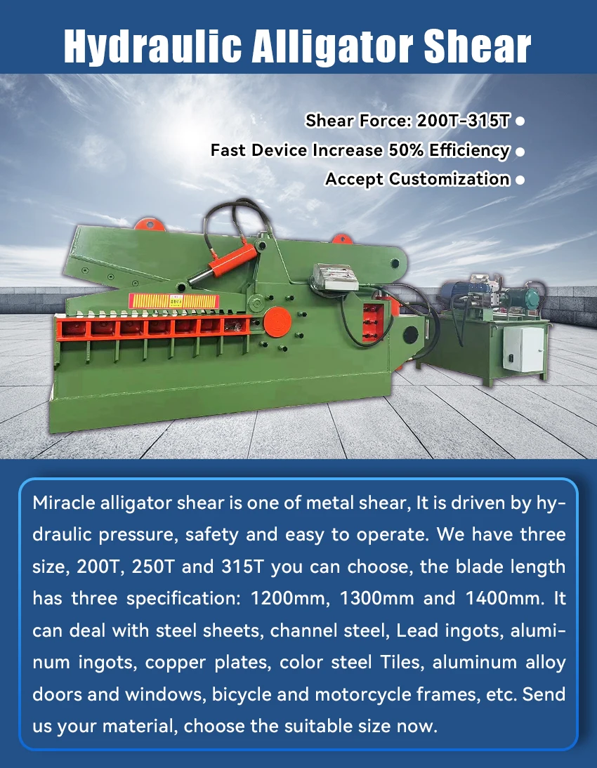 Custom Miracle Crocodile Scissors Metal Cutting Iron Recycling ...