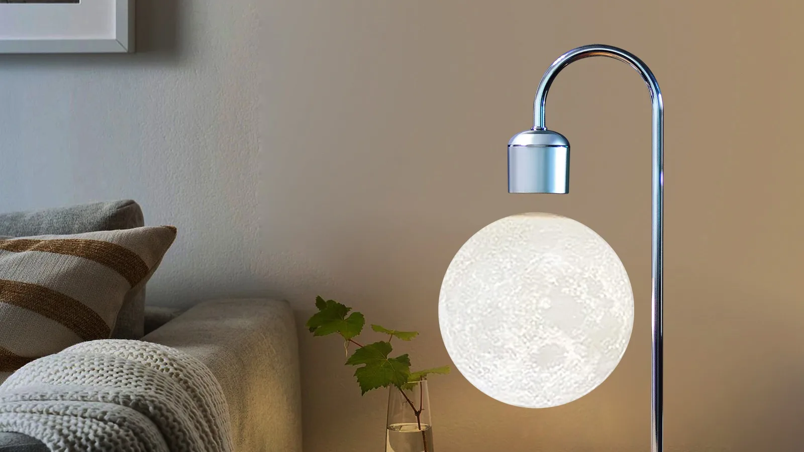 New Design Magnetic Floating Moon Lamp Levitating 3d Moon Desk Lamps ...