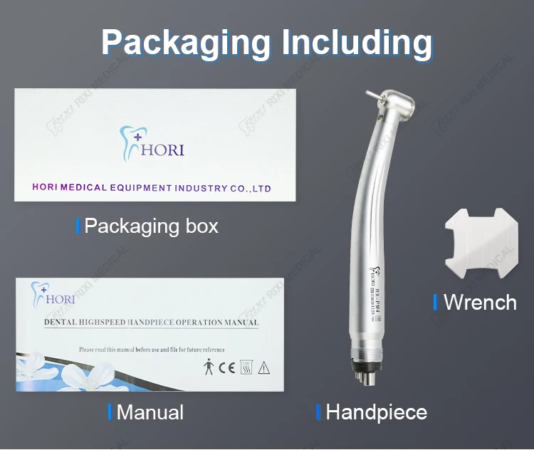 Dental High Speed Handpiece with LED - RIXI RX-PM4(S8)