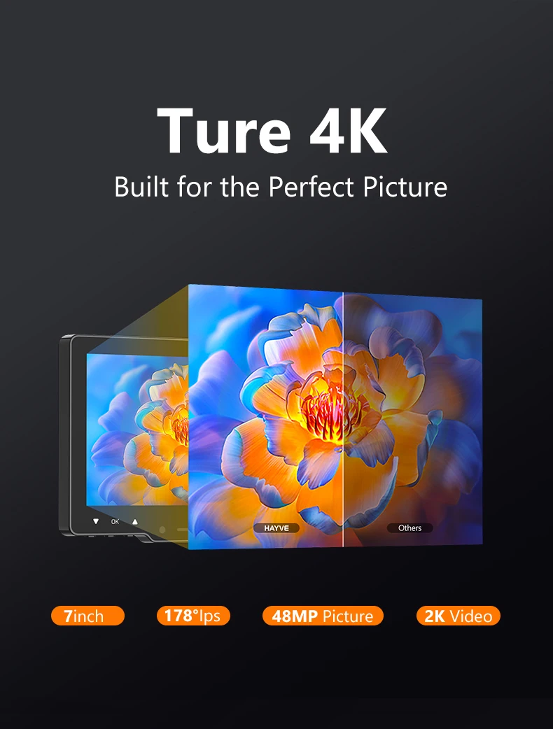 Microlong 4K Digital Microscope - 48MP Camera & 7" Screen