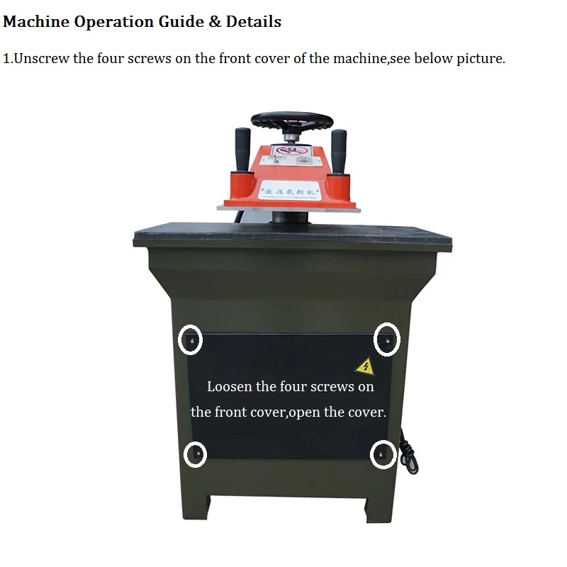 Hydraulic Swing Arm Clicker Press - Precision Leather Die Cutting Machine