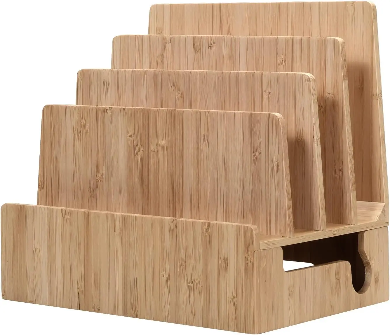 Bamboo Charging Station & Multi Device Organizer,Bamboo File Organizer ...
