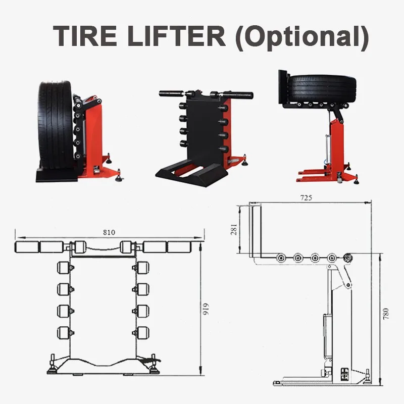 Workshop Tire Changer And Wheel Balancer Combo Car Tire Removal Machine ...