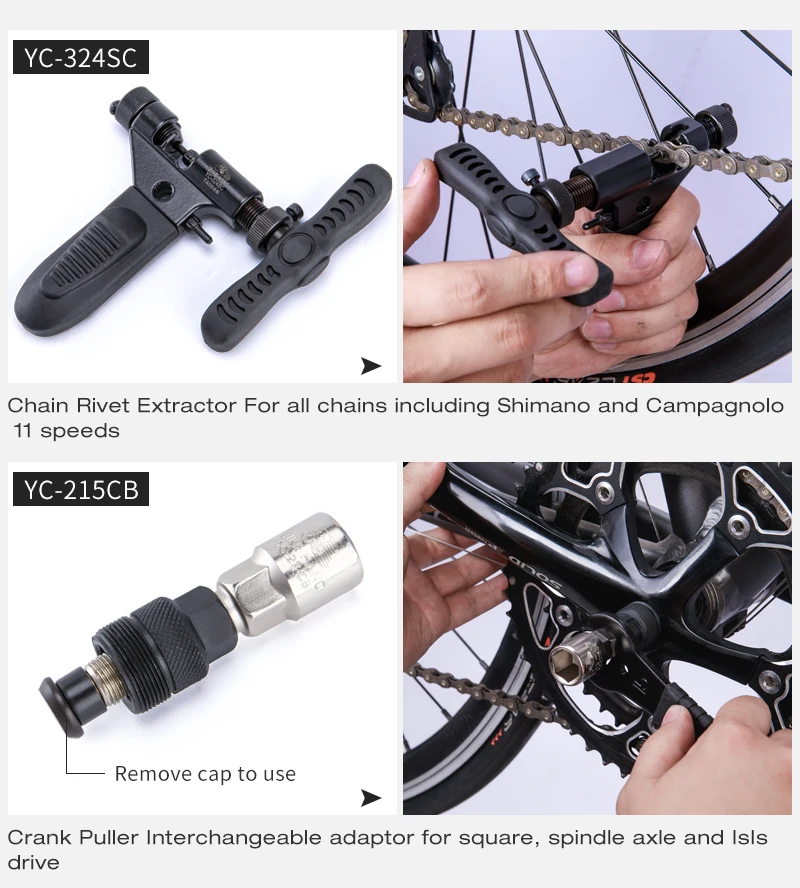 BIKE HAND Tools - 20 in 1 Bicycle Repair Kit for All Needs