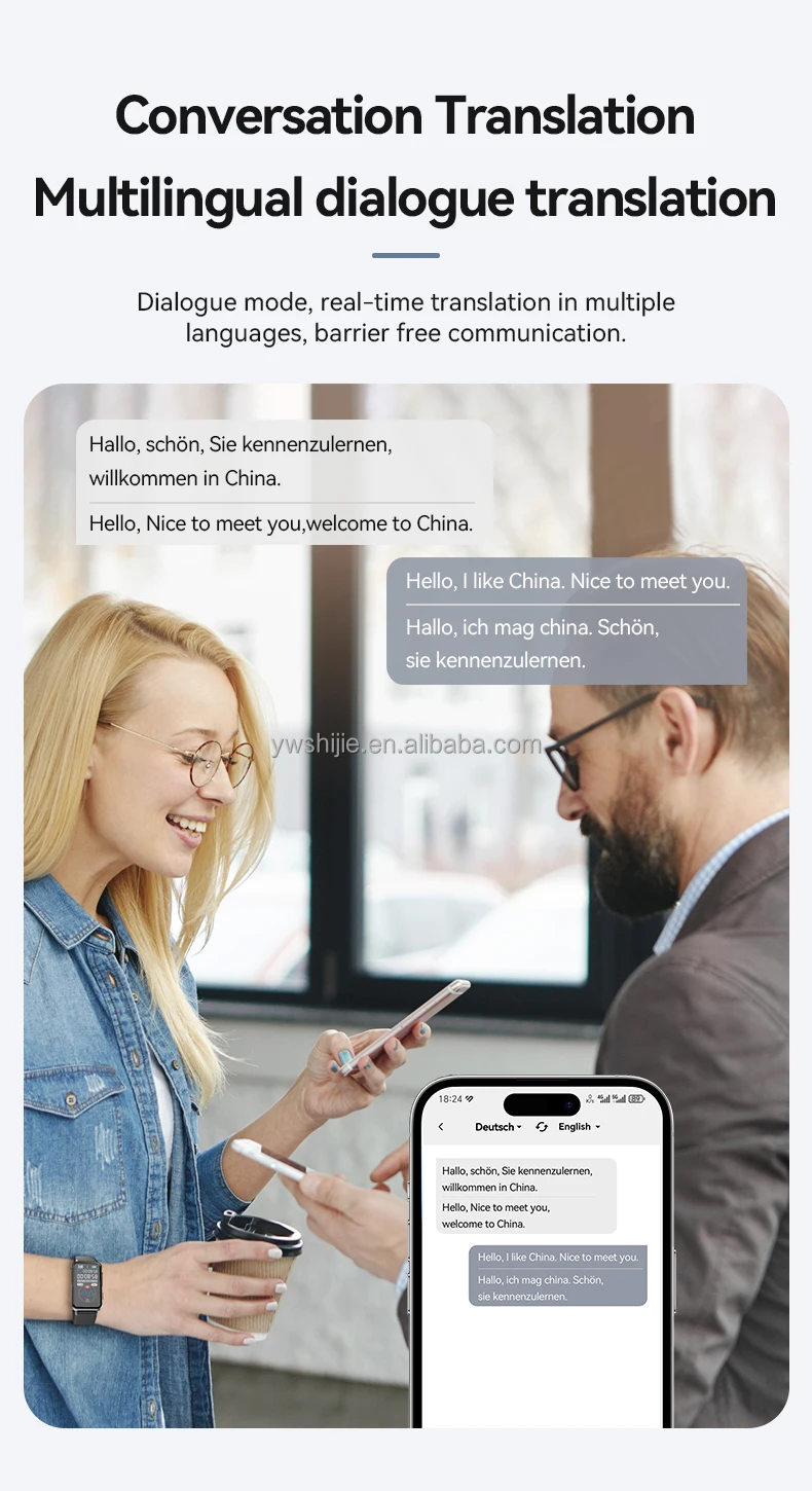 APP Control Dialogue Translation Intelligent Summary AI Bracelet Voice ...