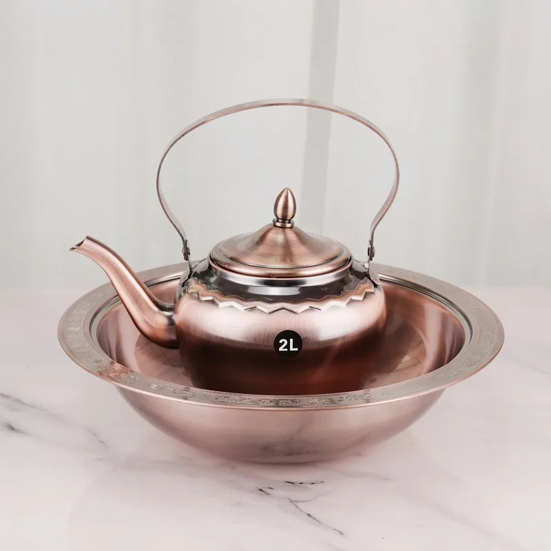 Hand Washing Pot Set Stainless Steel Hand Wash Basin with Water Kettle ...