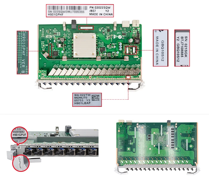 Huawei Gpuf 16 Ports Pon Card With Sfp C+ Modules For Smartax Olt ...