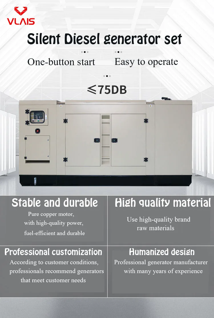 Ce Iso Standard Power Water Cooled Diesel Generator 50kw 62.5kva ...