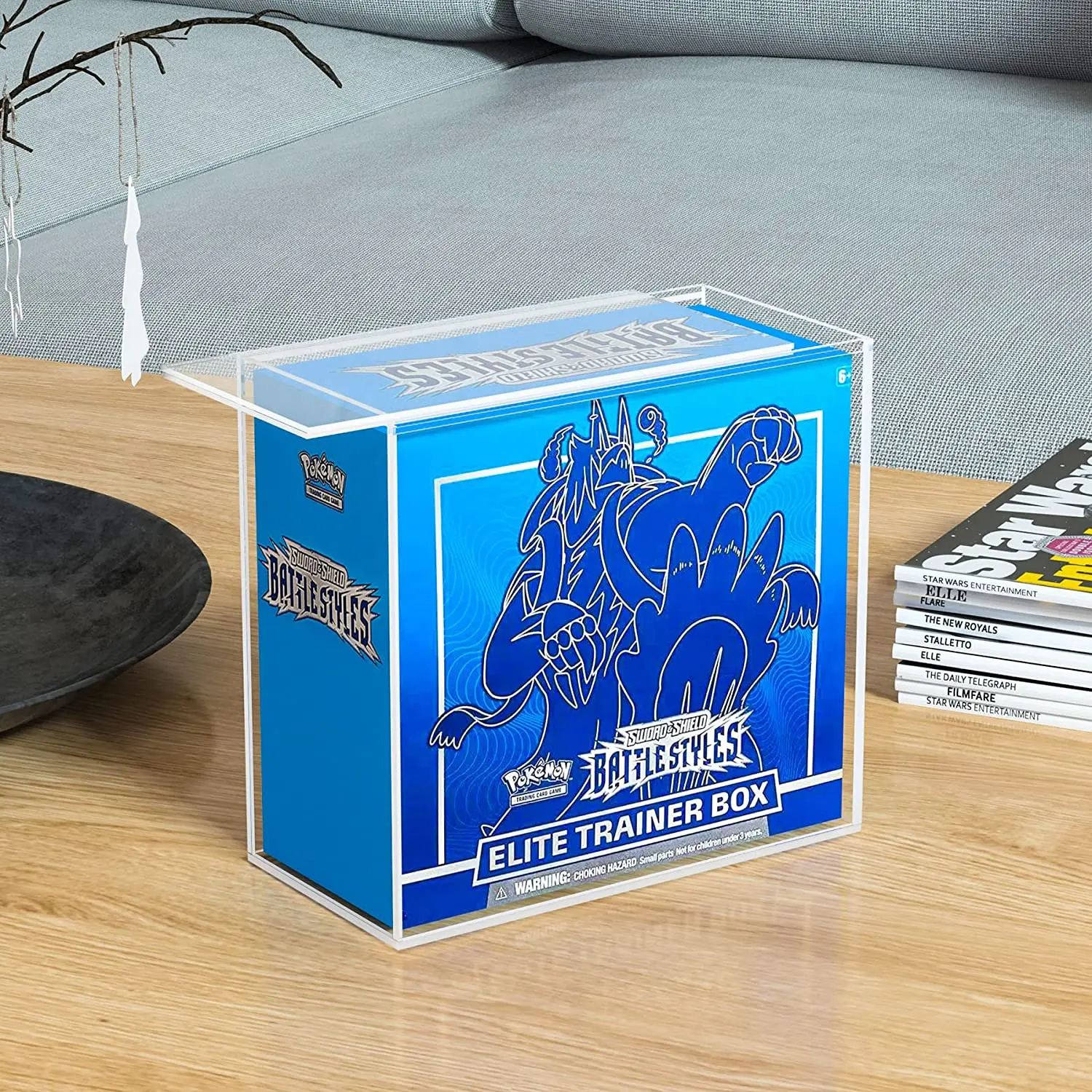 Premium Acrylic Case for Pokemon Booster Box with Magnetic Top