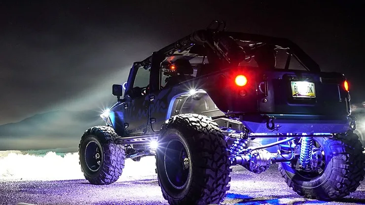 Atv Utv Off-road Trucks Car Rgbrock Lights 8 Pod Atmosphere Chassis ...