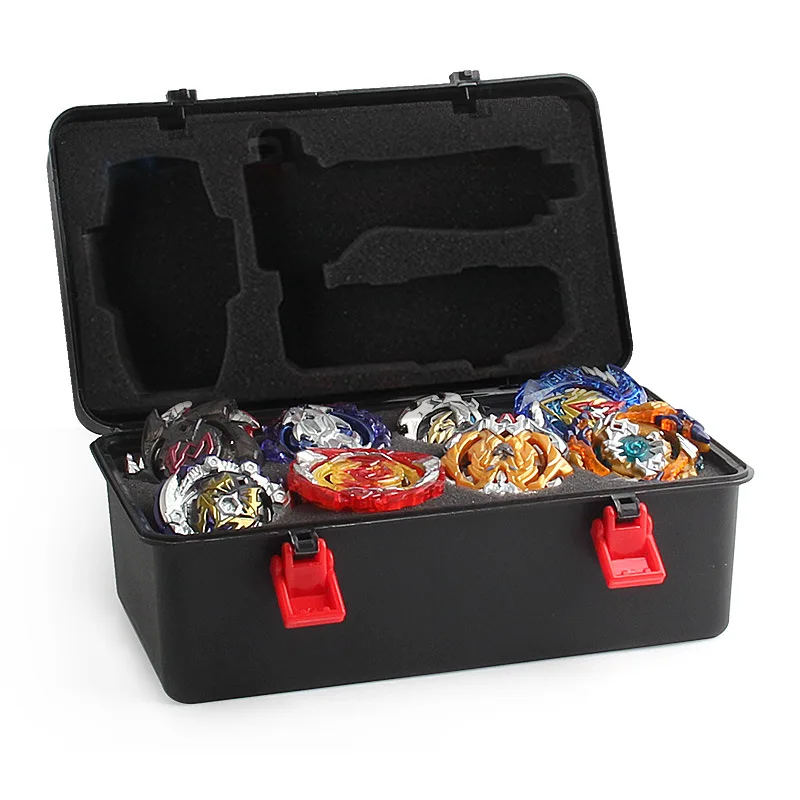 8 Style Spinning Top Toy Sets Beyblades With Storage Box Pull Ruler ...