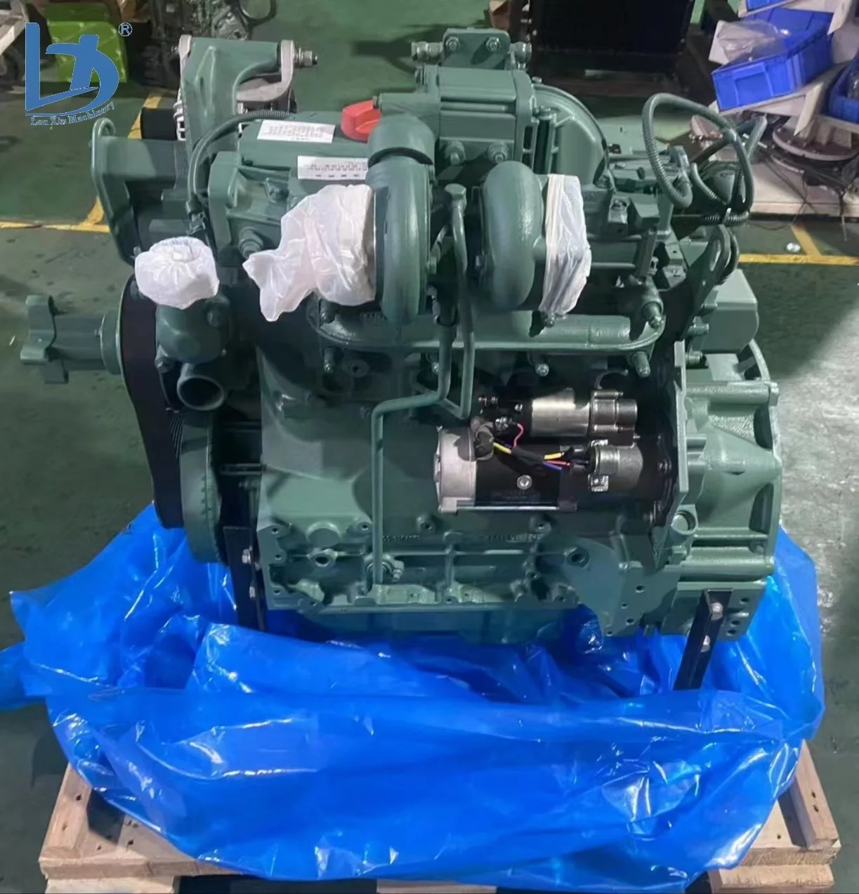 Excavator Motor Engine D4D Diesel Engine Assembly D4D D5D D5E D6D D6E D7D D7E D12D Engine Parts ...