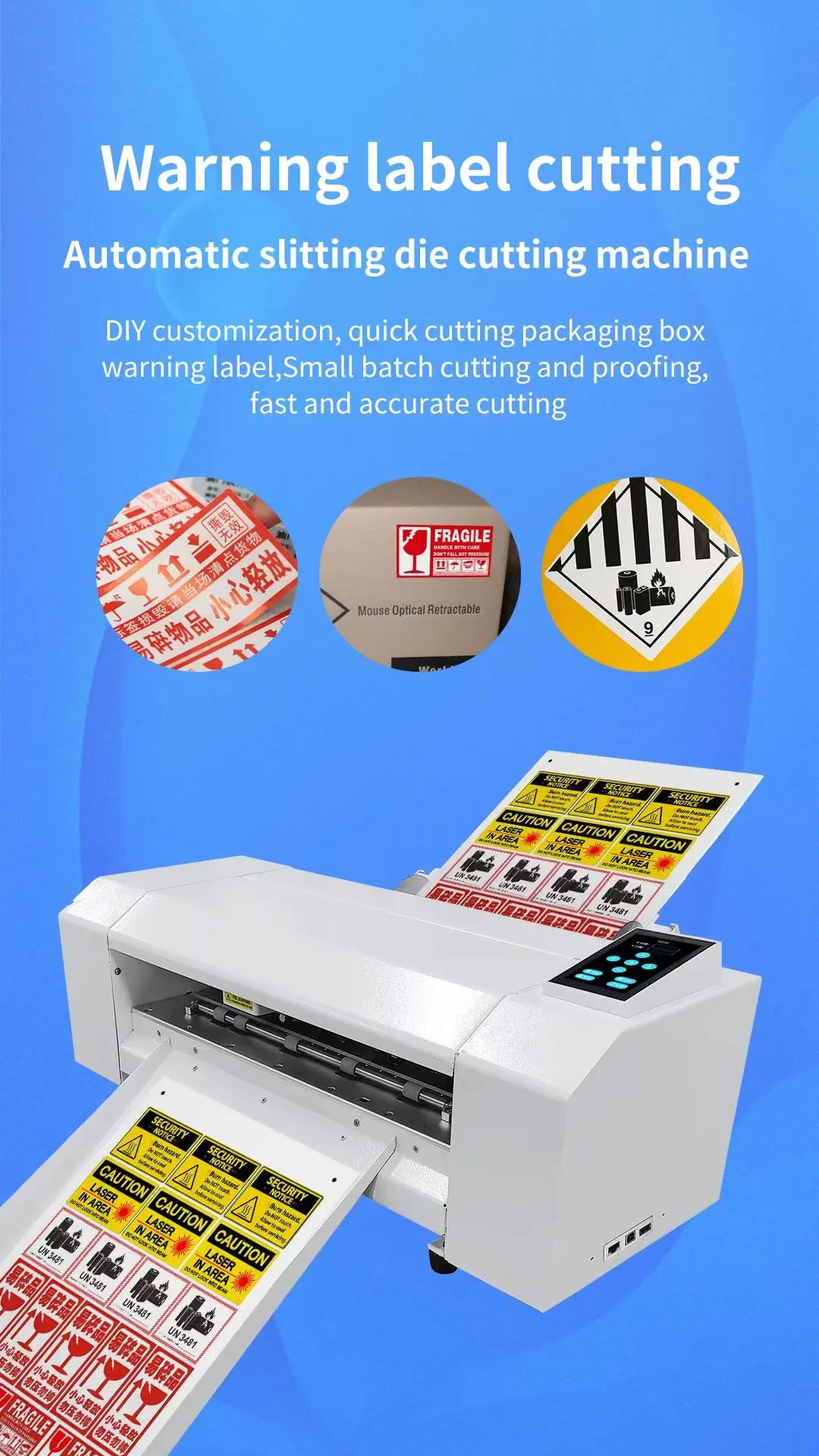 A3 A4 Sheet Fed Label Cutter - Precision Cutting Machine