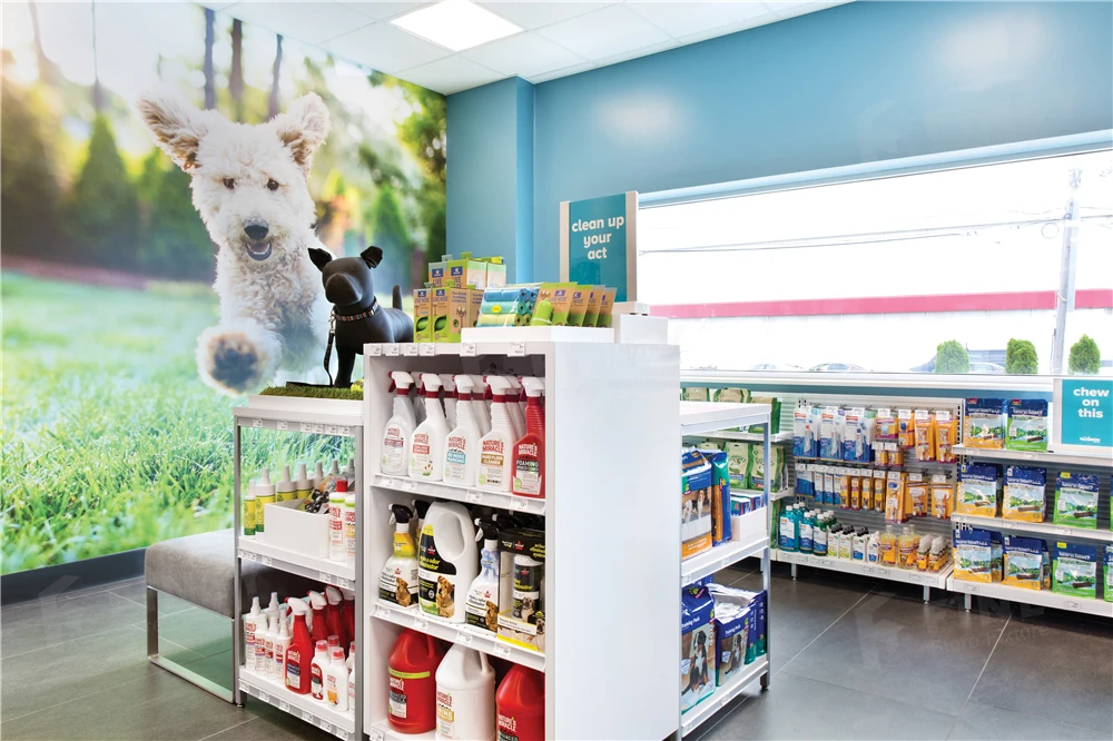 Modern Pets Shop Interior Layout Design - Customized Display