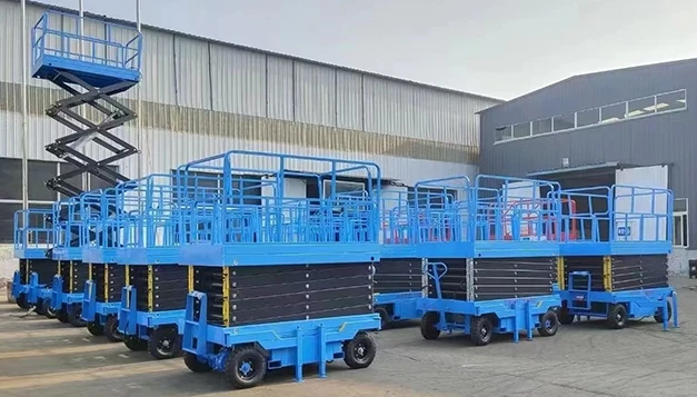 Small Mini Electric Mobile Scissor Lift Tables/ Hydraulic Self ...