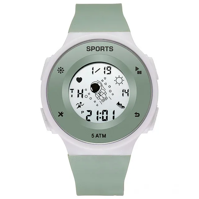 Fashion Multifunctional Children Watch Student Round Shape Digital ...