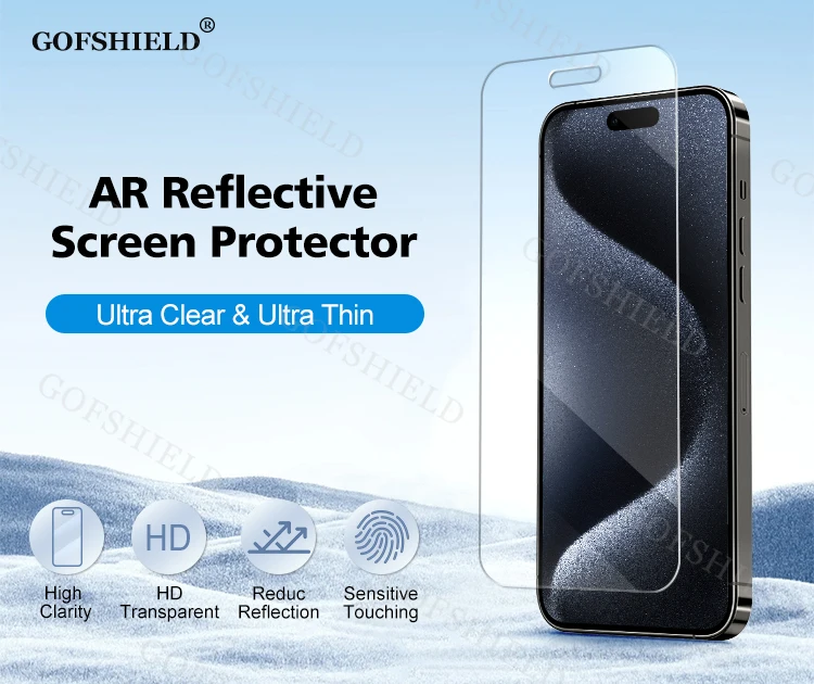 GOFSHIELD Anti-Reflection Clear Low Glare Screen Protector AR Screen ...