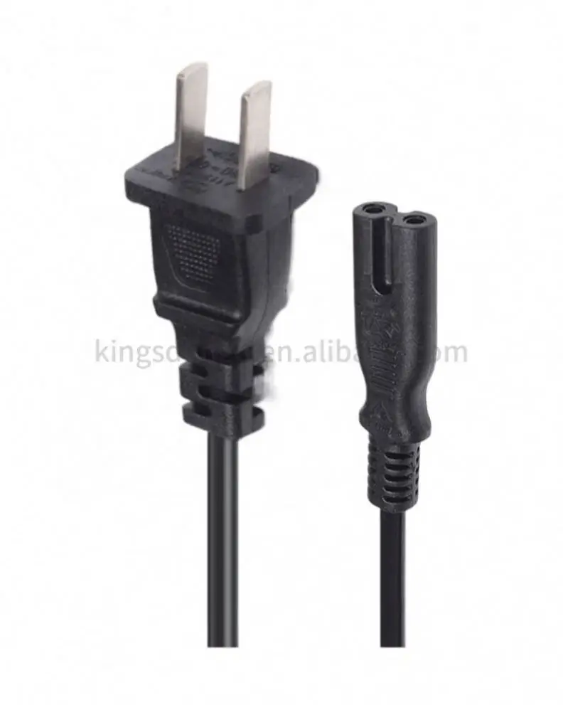 Iec C7 Connector 2 Prong Figure Cable American Nema 1-15p Plug Iec320 ...