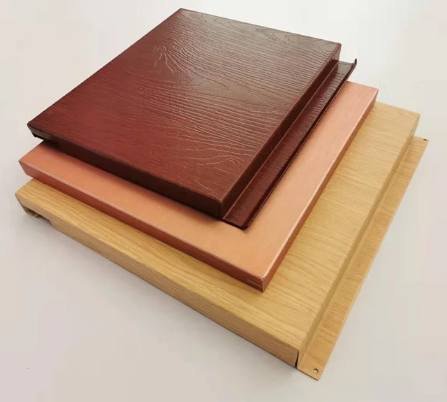 Cladding Wall Pvdf Pe Wood Texture Grain Finish Aluminum Composite ...