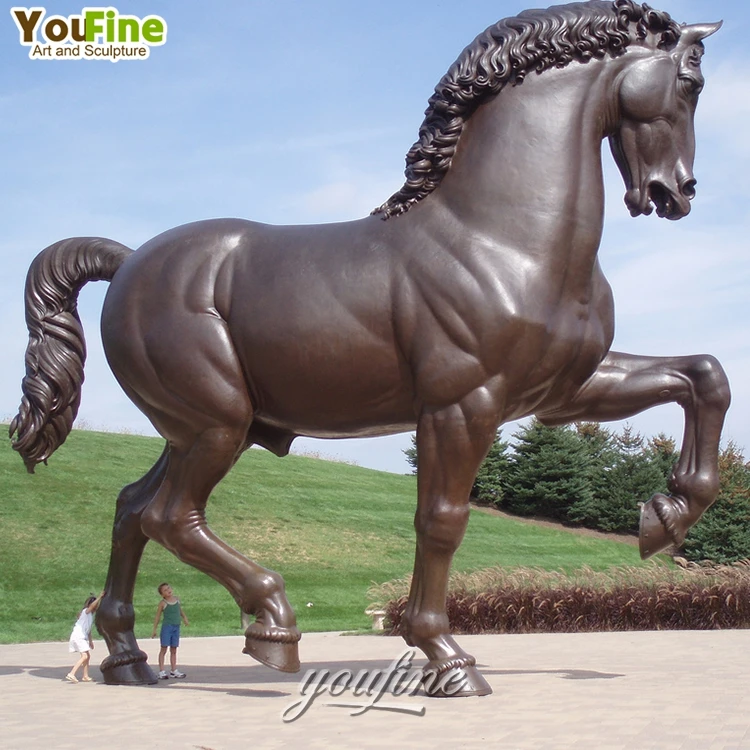 High Quality Urban Park Decor Outdoor Metal Bronze Large Horse Statues ...