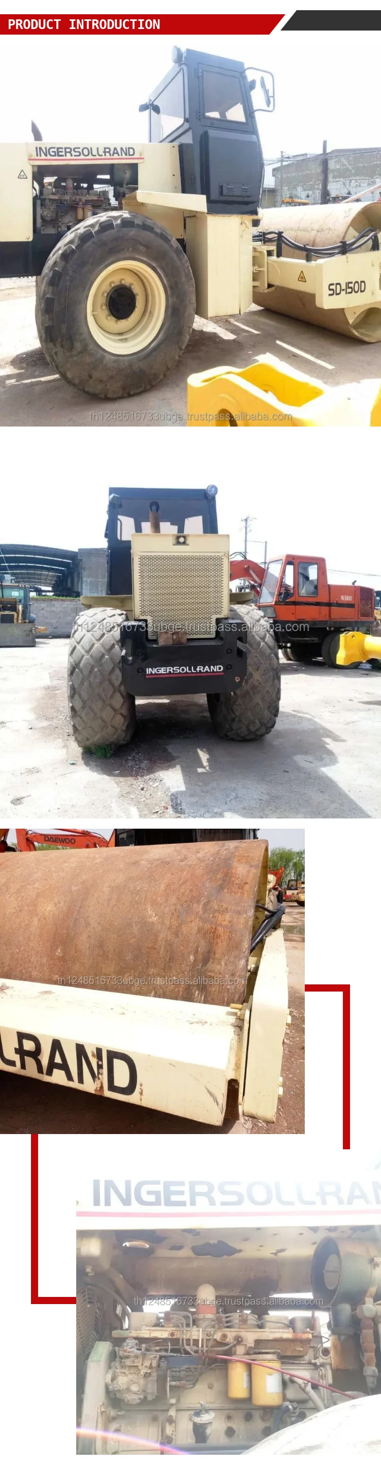 Used Ingersoll-rand Road Roller,Ingersoll Rand Sd100 Sd150 Sd200 Road ...