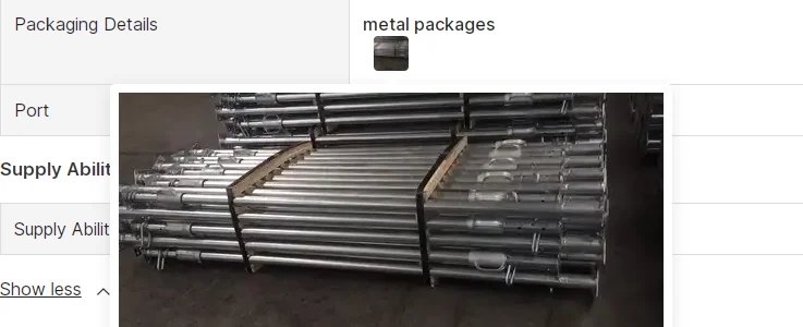 Conventional Multidirectional Scaffolding - Ringlock System