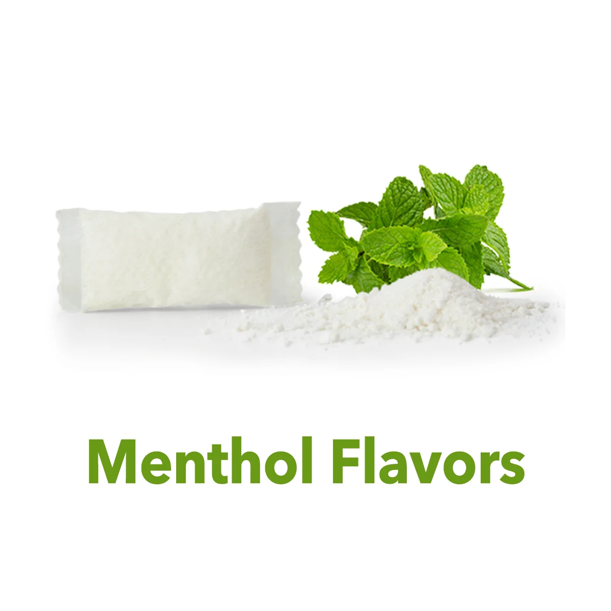 White Snus Flavored Powder - Ice Cold Mint for Nicotin Pouches